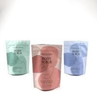 China Stand Up Body Scrub Bag Customizable Cosmetic Packaging Bag with Various Sizes for sale