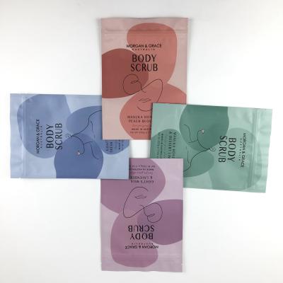 China CDR AI PSD PDF Design File Bath Salt Mylar Bags for Cosmetics Sachets Customized for sale
