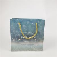 China Best Selling Recyclable Environmental Friendly Logo Printed Shopping Paper Bag Packaging White 110 Gram Reusable for sale