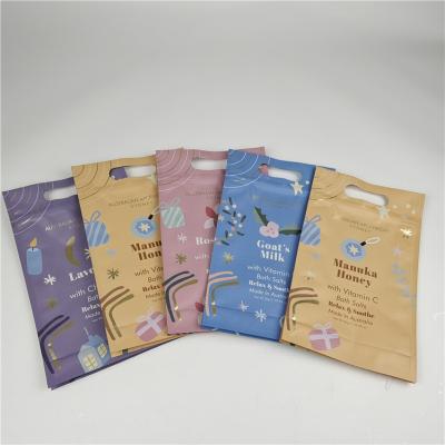 China Laminated Aluminum Foil Mylar Sachets Smell Proof Moisture Proof Body Scrub Packaging Bag for sale