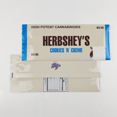 China Wholesale Custom Printed Back sealed Pouches Chocolate Energy Bar Cookies Snack Packaging for sale