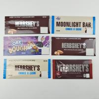 China Heat Seal Laminated Aluminum Foil Mylar Sachets Foil Wrappers Custom Printed Back sealed Pouches Chocolate Energy Bar for sale
