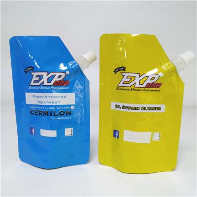 China Recyclable Beverage Drinking  Spout Packaging Bags Plastic Liquid Pouch for sale