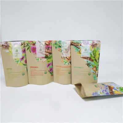 China Custom Printed Stand Up Pouch with Food Grade Material Heat Seal and Customized Size for sale