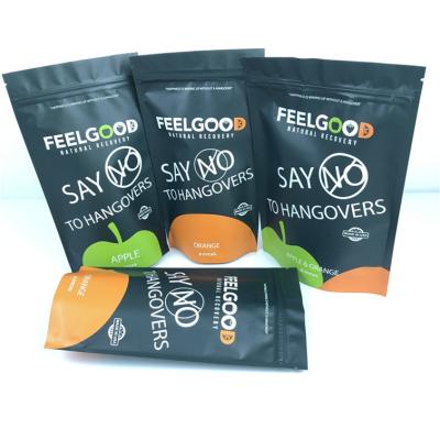 China Customized Size and Design Needs Standing Aluminum Foil Zipper Bag Smell Proof Customized Printed for sale