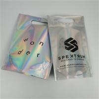 China Top Quality Custom Logo Printed Fashion Pack Custom Thickness Leak Proof Holographic Film Mylar Bags for sale