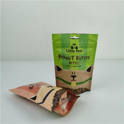 China Top Requested Products High Quality Matte Zipper Pet Food Bags Stand Up Pouch for sale