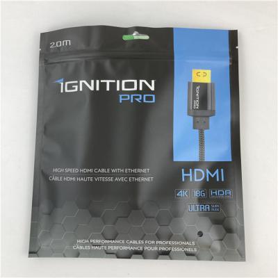 China Three Side Sealed Mylar Packaging Bag Flat Pouch With Zipper Accepted Up to 10 Colors Available for sale