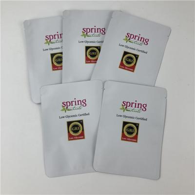 China Leak Proof Three Side Sealed Mylar Packaging Bag With Zipper Customized Size Design for sale