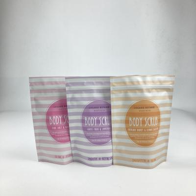 China Custom Printed Bath Salts Body Scrub Stand Up Pouch Aluminium Foil bags for sale