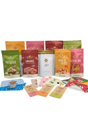 China Biodegradable Food Grade Snack Packaging Heat Seal Aluminum Foil Zipper Bag For Nuts Tea Coffee Pet Food for sale