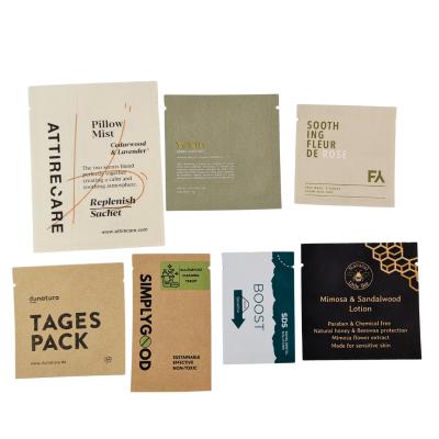 China Aluminum Foil Packaging Bag Heat Seal Cosmetic Lotion Shampoo Mini Skin Care Sample Sachet for sale