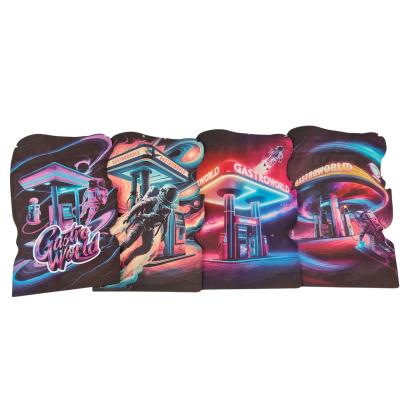 China Irregular Shape Die Cut Mylar Bags For Cookie GummiesTobacco PET Plastic Bag With Child Proof Zipper Bags for sale