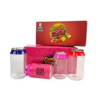 China Custom Label Clear Plastic 3.5g & 7g PET Jar With Screw Aluminum Lids For Sugar Candy Cookie Food Packaging Display Paper Boxes for sale