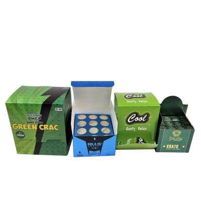 China Recyclable Kraft Paper Kraft Kraft Box For Snack For Cookies Energy Bar Cosmetic Cardboard Counter Display Packaging Sponge for sale