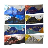 China Customized Gold Stamped Back Side Sealed Stand Moisture Proof Flat Pouch Snack Energy Bar Nut Chocolate Packaging LDPE Bags for sale