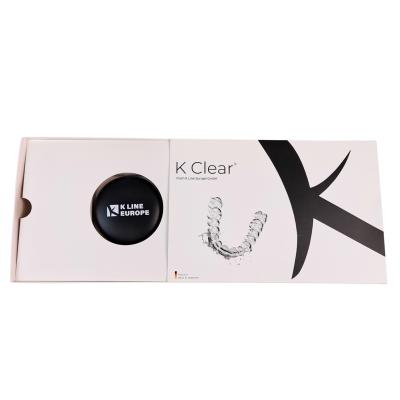 China Factory Custom Size Biodegradable Folders Kraft Paper Empty Teeth Aligner Cases Watch Jewelry Gift Magnetic Box with Embossing for sale