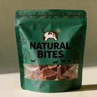 China Customized Resealable Moisture Proof Pet Food Stand Up Pouch Mylar Bag for Dog Snacks for sale
