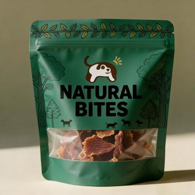 China Customized Resealable Moisture Proof Pet Food Stand Up Pouch Mylar Bag for Dog Snacks for sale