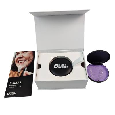 China Customized Logo Dental Braces Kit Box Orthodontic Aligner Packaging Box With Paper Insert Teeth Aligner Packaging box for sale