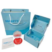 China Custom Orthodontic Teeth Aligners Packaging Boxes Braces Dental Denture Aligner Box With Paper Bag for sale