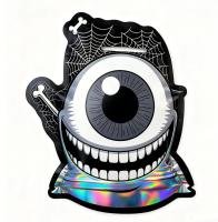 China Custom Die Cut Mylar Bags with Child-proof Zippers and Holographic Design for Snack Packaging for sale