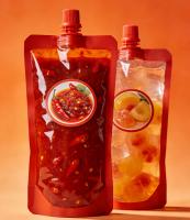China Leakproof Spout Pouch150ml 200ml 300ml Doypack Food Grade Chili Sauce Jelly Juice Baby Food Bag Stand Up Spout Pouch for sale