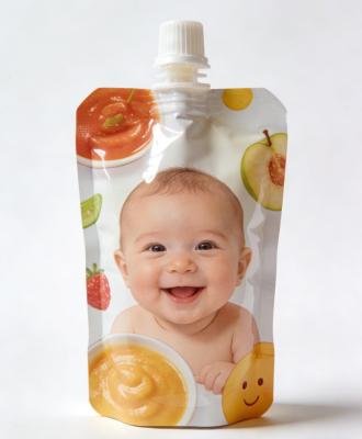 China 30ml Custom Printed Food Grade Spout Pouch for Baby Juice and Puree Packaging for sale