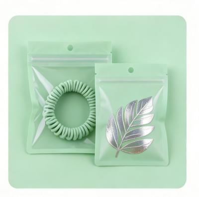 China Customized PE Plastic Bags for Jewelry Earrings Recyclable Anti-Oxidation One Side Transparent Zipper Lock Storage Bag for sale