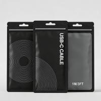 China Custom Printing Recyclable PVC Plastic Matte Resealable Packaging Bag with Three Side Seal for sale