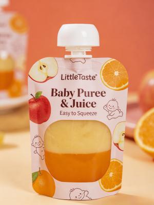 China Custom Spout Pouch 30ml For Puree Yogurt Fruit Baby Juice Baby Complementary Food Shaped Spout Pouch Plastic Bag for sale