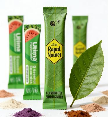 China Custom 1g 3g 5g Milk-tea Powder Collagen Powder Sachet Heat Sealable Recyclable PET Aluminum Foil Laminated Zipper Food Bag for sale