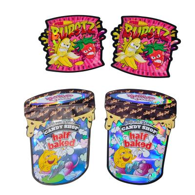 China Custom Printed Smell Proof Child Resistant Mylar Bags for Snack and Food Packaging for sale