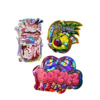 China Wholesale Custom Printed Special Shape Mylar Bags 3.5 7g Stand Up Child Proof Pouch for Snack Packaging for sale