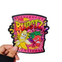 China Wholesale Custom Printed Special Shape Mylar Bags 3.5 7g Stand Up Child Proof Pouch for Snack Packaging for sale