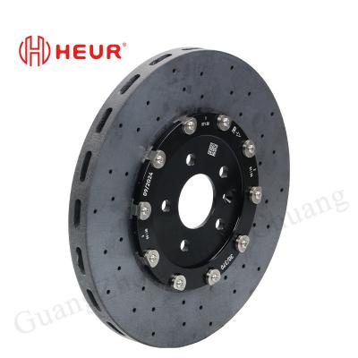 China Heur Brake Carbon Ceramic Disc For Mercedes Benz G63 GLB200 G500 GLE Replacement 370*30mm Rear Set for sale