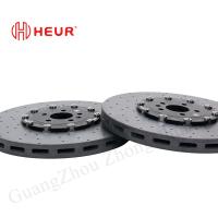 China HEUR Porsche Carbon Ceramic Brakes For Cayenne Panamera Upgrade 440*40mm Front Set for sale