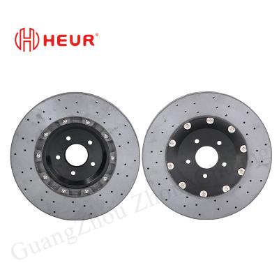 China HEUR Brake Carbon Ceramic Disc For Nissan Gtr R35 Sentra B18 Customize 390*34*75mm for sale
