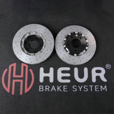 China Heur Brake Carbon Ceramic Disc For Vw Golf Mk7 Mk4 Upgrade 370*32mm Front Set for sale