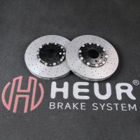 China HEUR Brake Carbon Ceramic Discs For Tesla model S - 380*32mm Front Set for sale