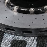 China Heur Ceramic Carbon Brake Rotors For Tesla Model S Y 3 Upgrade 400*36mm F Set for sale