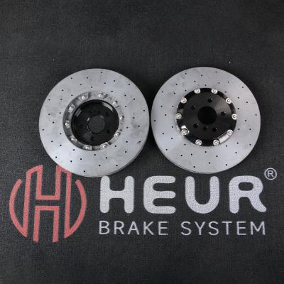 China Corrosion Resistant Lightweight Carbon Ceramic Brake Disc 393*36mm Rotors for VW CC Magotan for sale