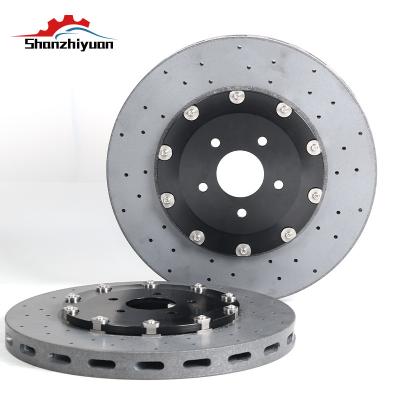 China Nissan GTR35 Front  Brake Disc  390×34mm Carbon Ceramic Performance Rotor for sale