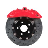 China Lightweight Carbon Ceramic Front Brake Disc Kit for VW Tiguan L 355mm Upgrade for sale