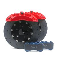 China Lightweight Carbon Ceramic Front Brake Disc Kit for VW Tiguan L 355mm Upgrade for sale
