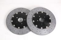 China Heur Carbon Ceramic Brake Disc Front Set 390mm Upgrade for Nissan GTR35 for sale