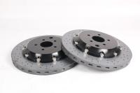 China Heur Carbon Ceramic Brake Disc Rear Set 380mm Upgrade for Nissan GTR35 for sale