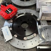 China HEUR High Performance Carbon Ceramic Front Brake Discs 380MM Rear 380MM Upgrade Direct Fit for Audi A6 C8 AVENT for sale