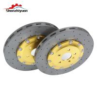 China HEUR Carbon Ceramic Front Brake Disc Replacement Set - Direct Fit for VW Golf Mk7/Mk8, Tiguan, Passat B8 for sale
