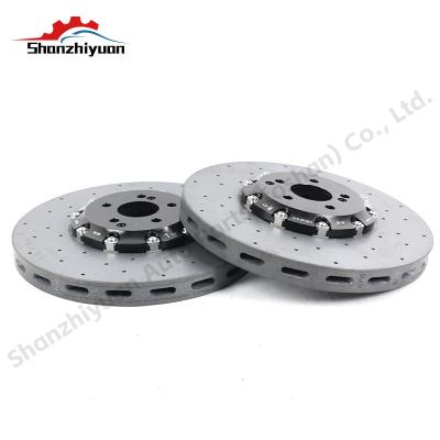 China 420mm Lightweight Carbon Ceramic Brake Rotor Eco‑Friendly For Mercedes Benz E63 AMG for sale